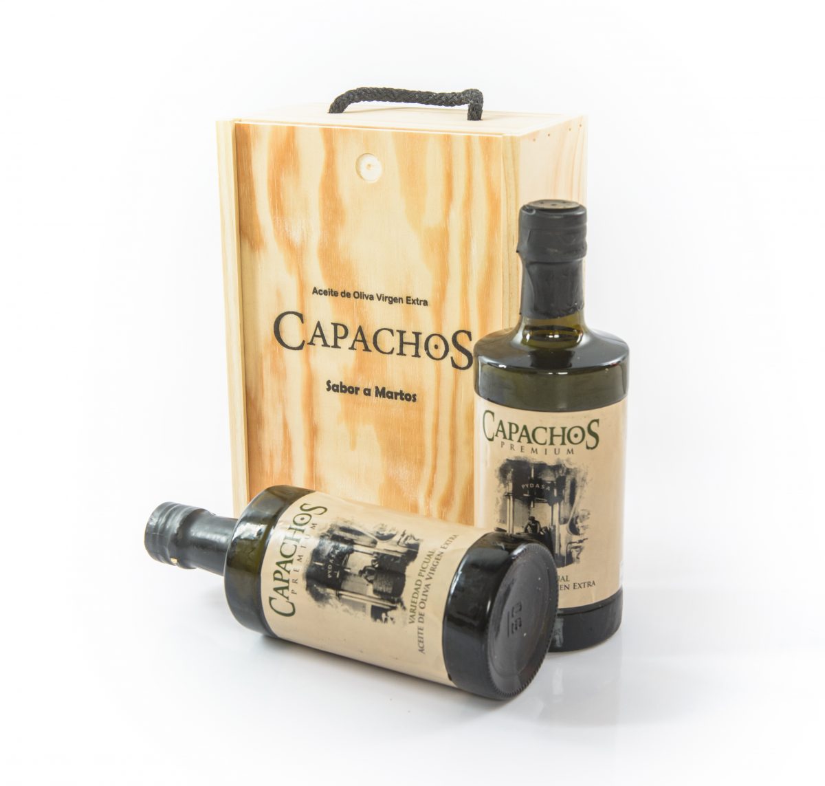 Estuche madera 2 Botellas/500ml PICUAL | Pydasa